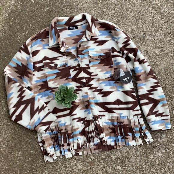 Jolie & Joy by FCT With Love | Tops | Jolie Joy Fleece Blanket Aztec ...